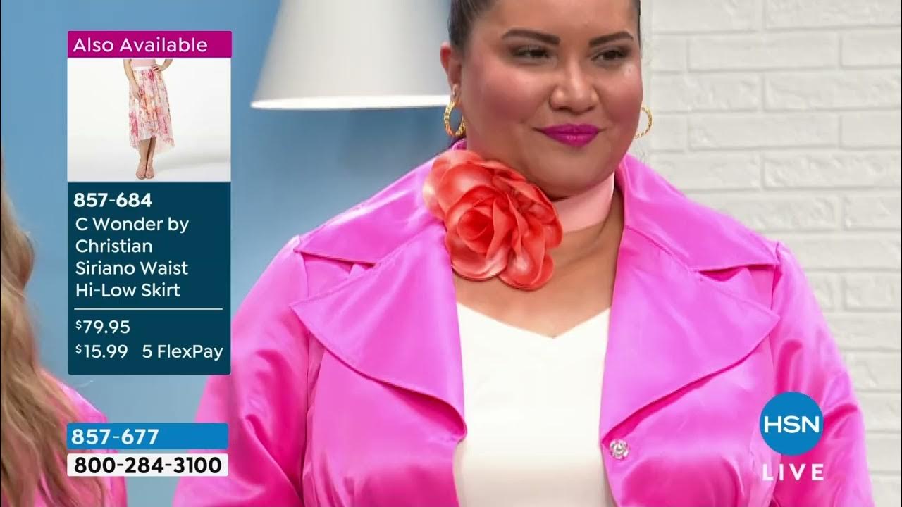 C Wonder by Christian Siriano Tulle and Satin Layered Tr... - YouTube