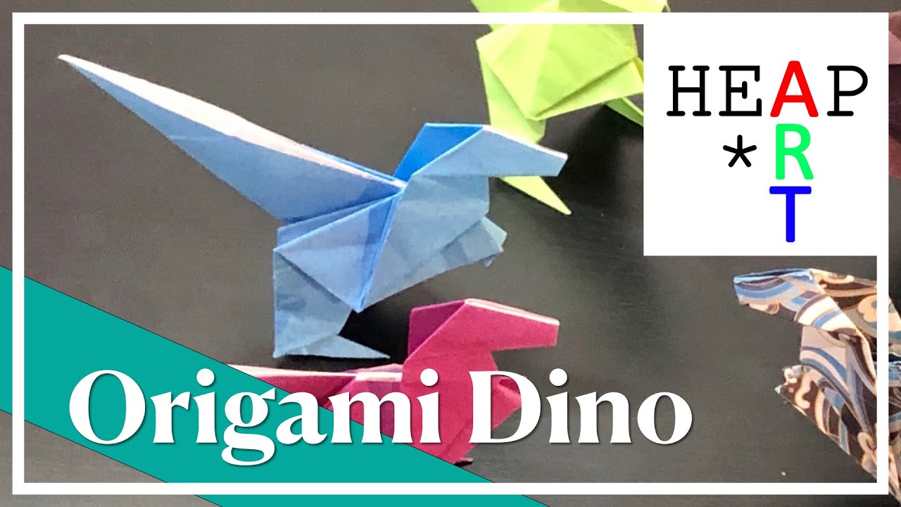 Quickie Origami - Easy Dino - YouTube