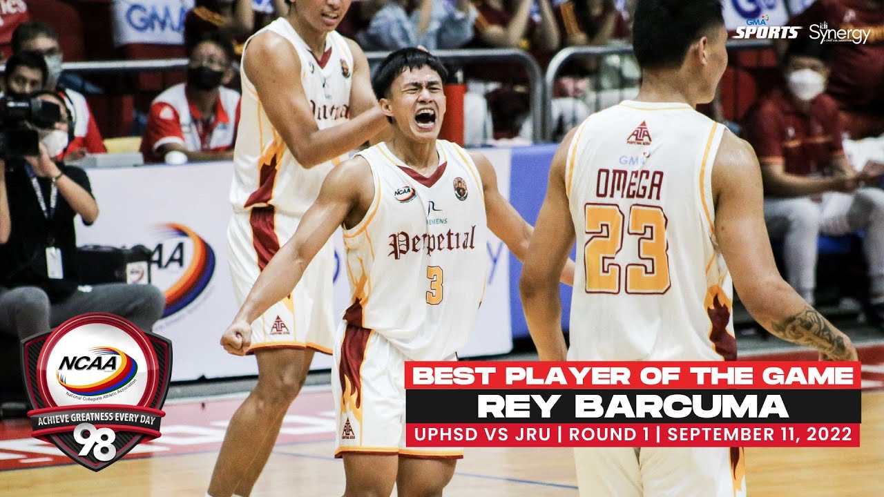 NCAA Season 98 | Best Player: Rey Barcuma (UPHSD vs JRU) | Men's ...