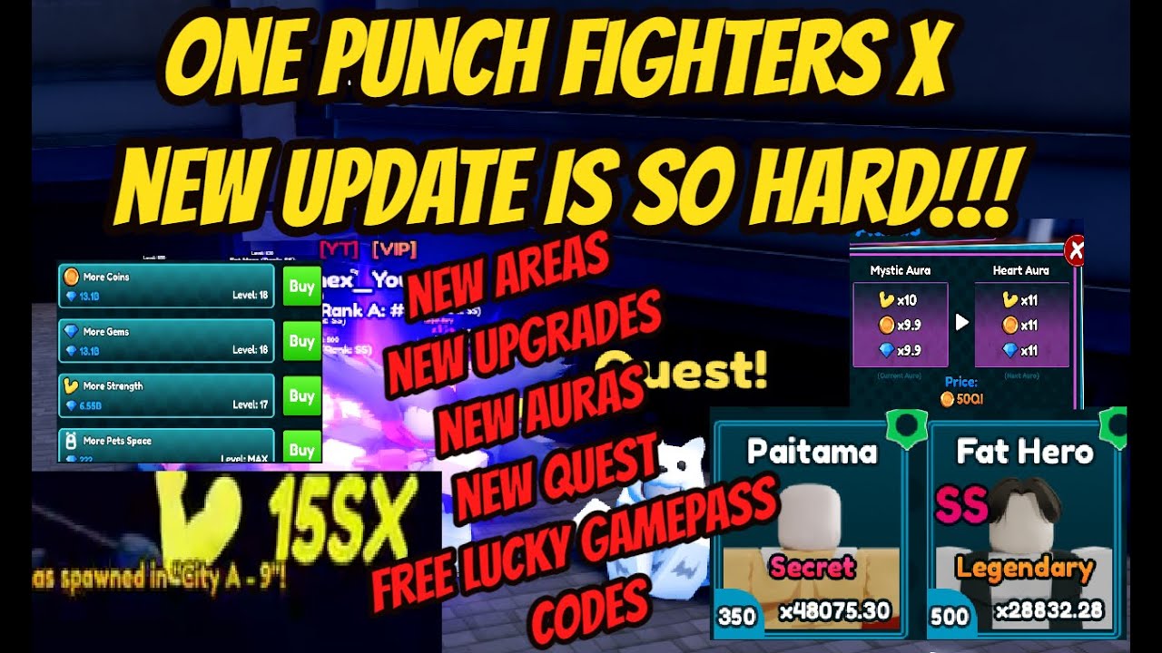 One Punch Fighters X Just Updated and we got to Grind a lot more now ...
