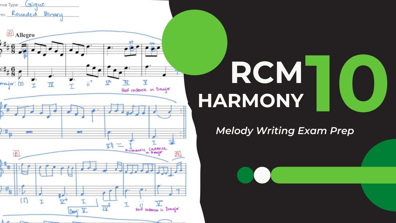 Melody Writing (RCM Harmony 10 Exam Prep) - YouTube