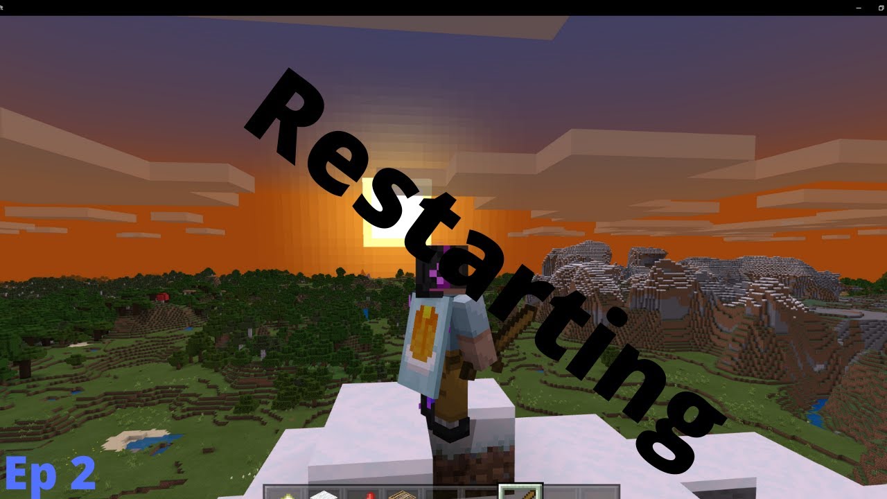 Restarting... Minecraft ep 3 - YouTube