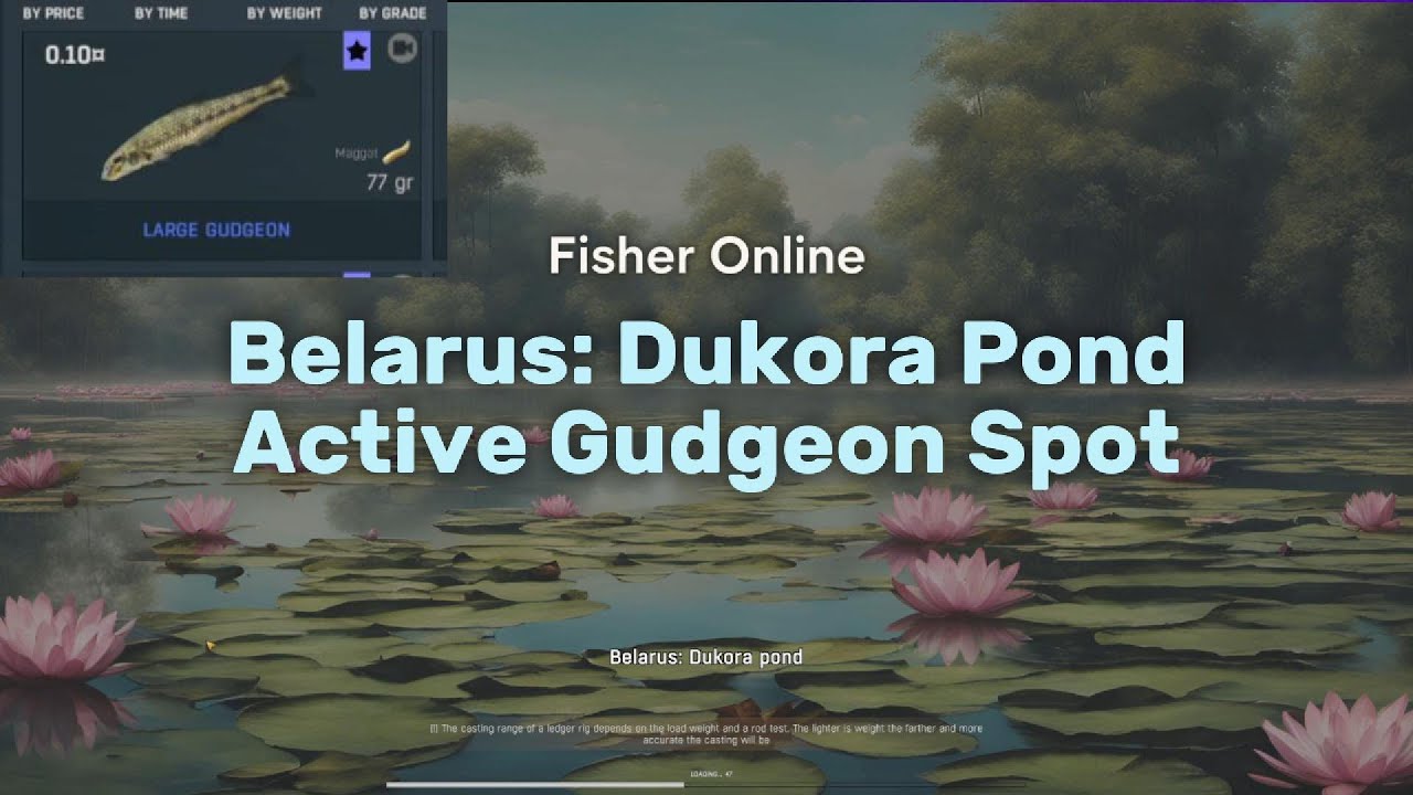 Active Gudgeon Spot | Belarus Dukora Pond | Fisher Online - YouTube