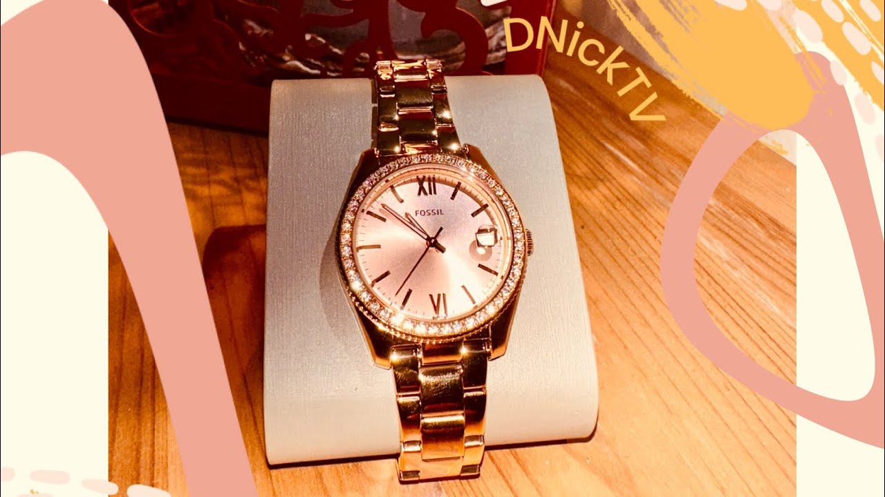 Unboxing Fossil Mini Scarlette Watch - YouTube