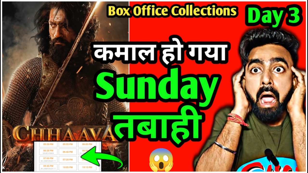 Chhaava Box Office Collections Day 3 | Chava Movie Collection | Chhaava ...