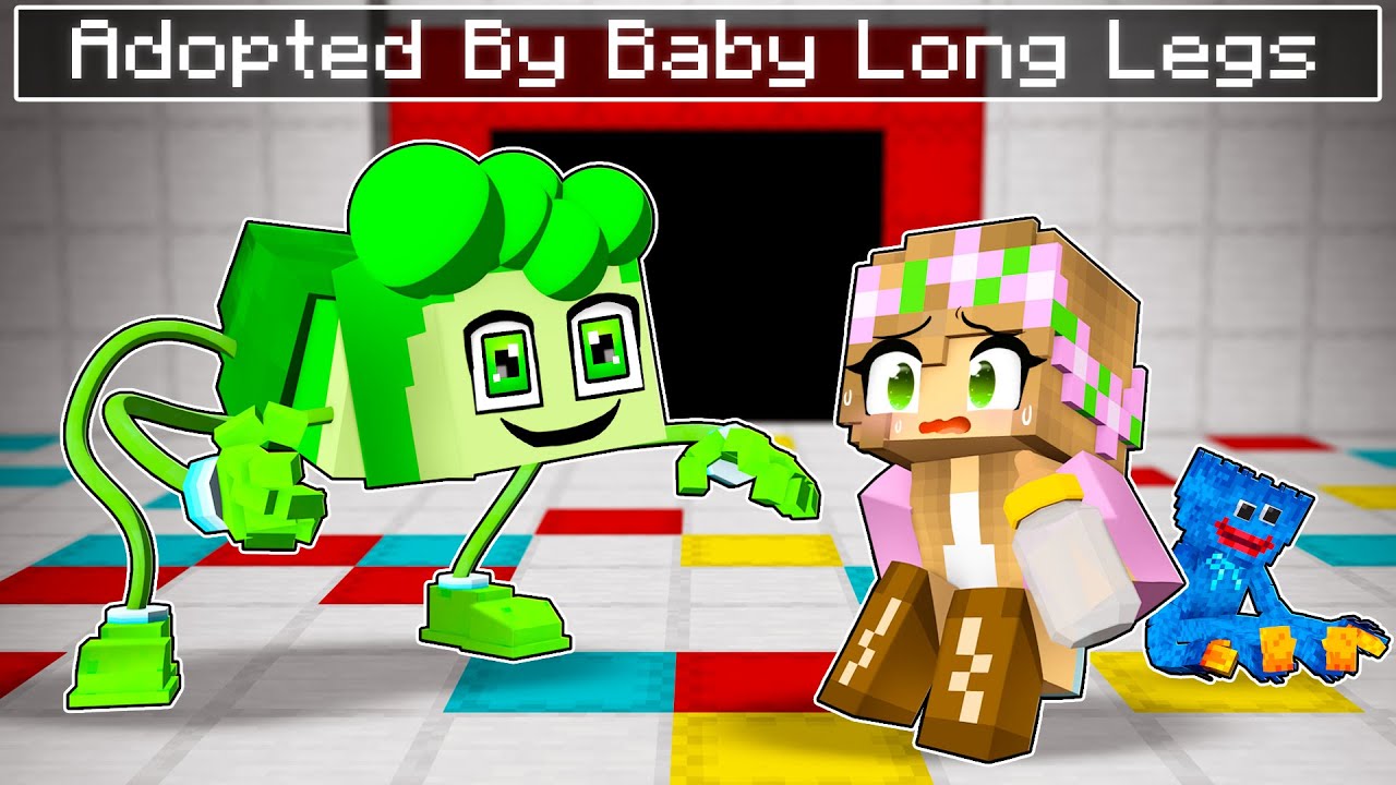 Adopted By BABY LONG LEGS in Minecraft - YouTube