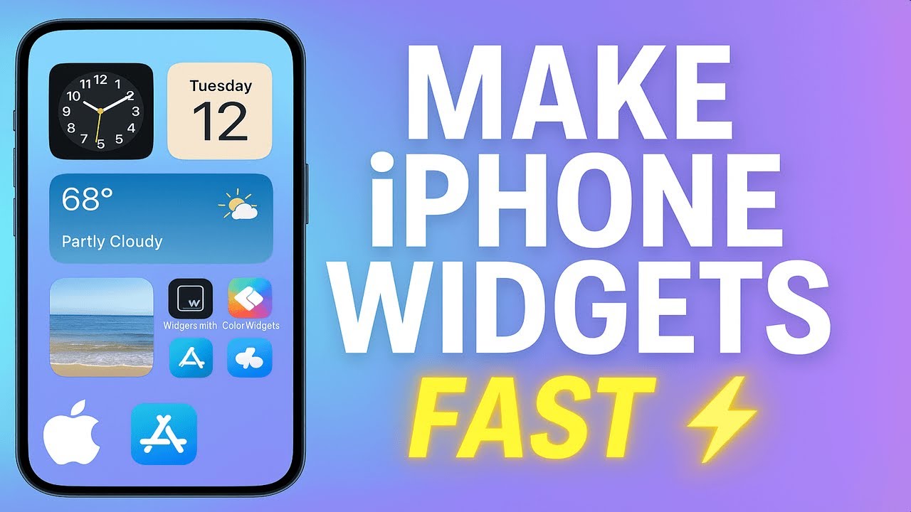The EASIEST Way to Make iPhone Widgets FAST - YouTube