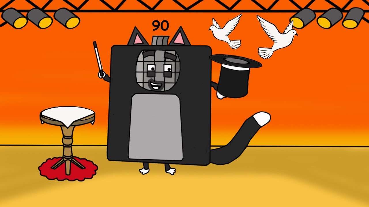 I will fascinate you Numberblocks 90 cats - Numberblocks fanmade ...