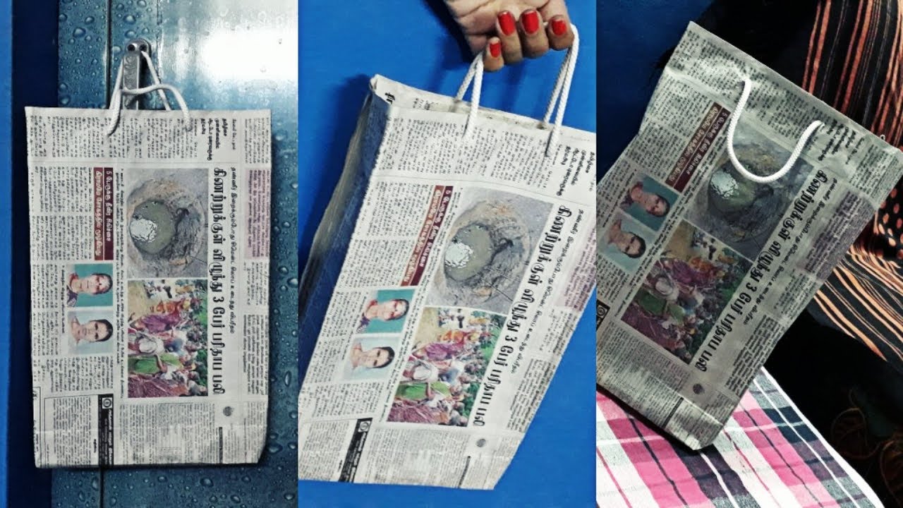 How To Make A Paper Bag DIY Tamil YouTube How To Make A Paper Bag DIY Tamil YouTube