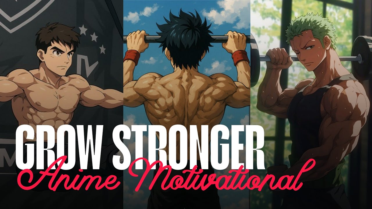 Grow Stronger Every Rep | Anime Gym Motivational Video #anime - YouTube