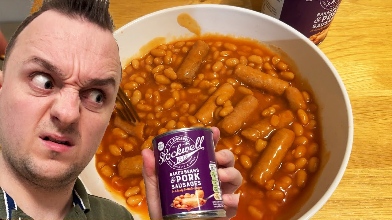 Tesco Value Beans And Sausage Review - YouTube