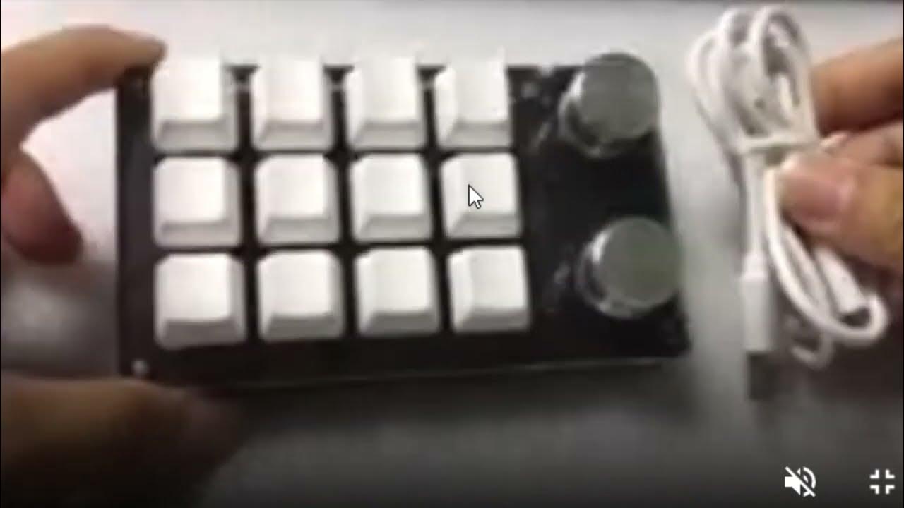 Macro Keyboard 12 Key 2 Knob Mechanical Keyboard Hot Swap Custom Keypad ...