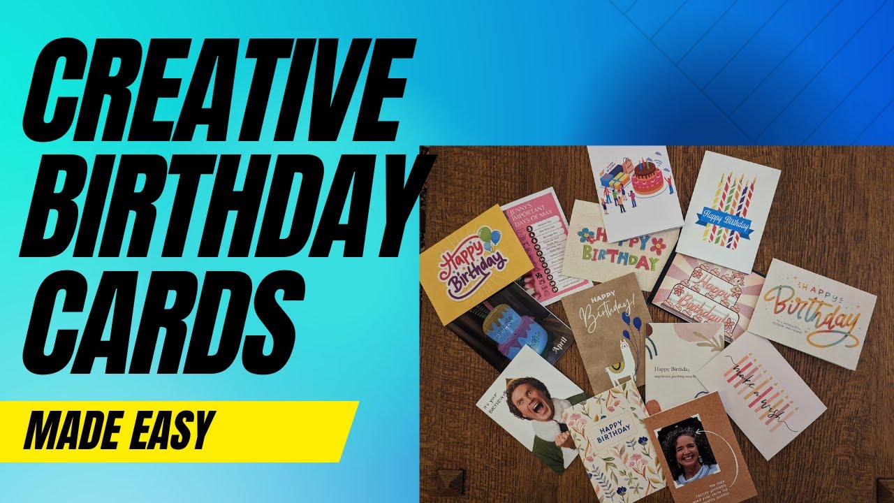 Some of my fav birthday cards so far (Episode 1) - YouTube