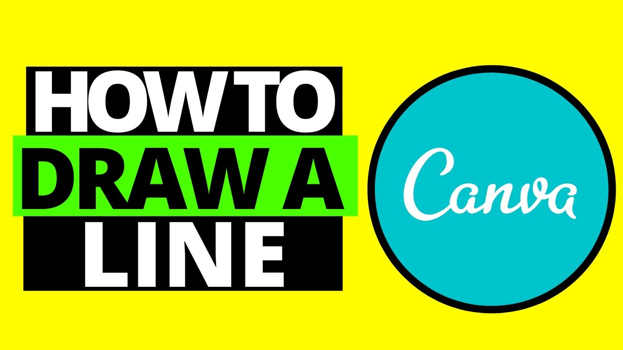 How To Draw A Line On Canva.com - YouTube