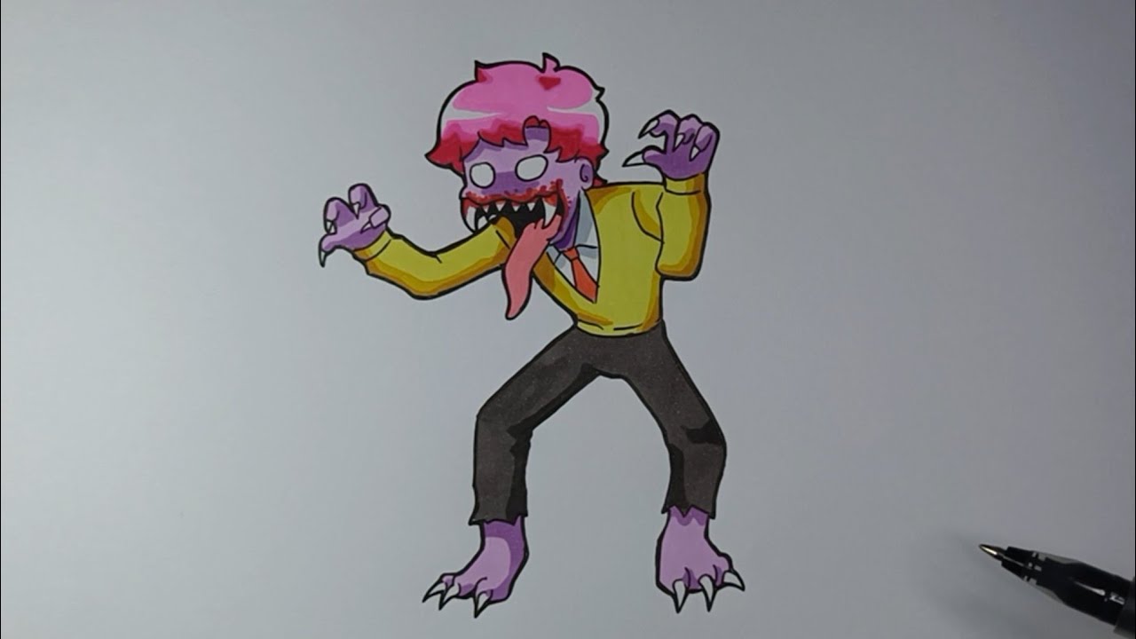 Cách Vẽ Hiha Monster Siêu Mạnh Chi tiết Và dễ dàng - YouTube