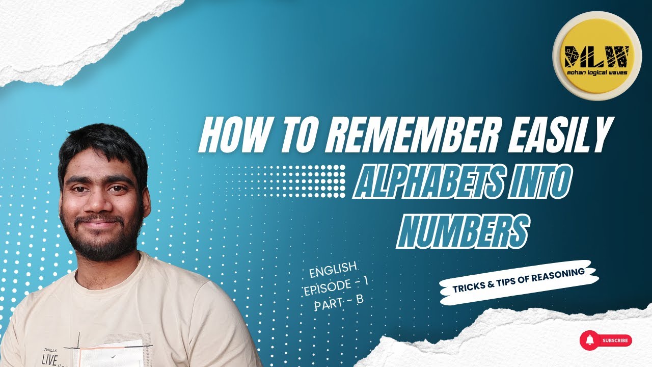 How to Remember Easily Alphabets into Numbers | Episode - 1 | part - B ...
