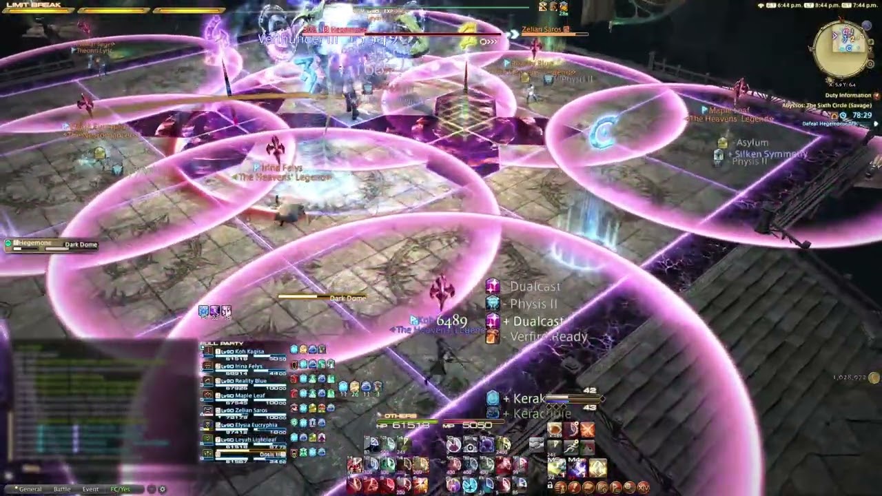 FFXIV - P6S First Clear // Abyssos: The Sixth Circle (Savage) - RDM POV ...