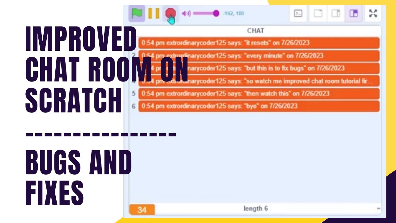 Improved Chat on Scratch - Bug Fixes - YouTube