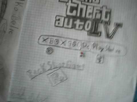 how to draw Gta 4 - YouTube