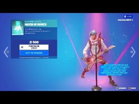 Fortnite item shop NEW MASTER OF PUPPETS EMOTE (December 13th 2022 ...