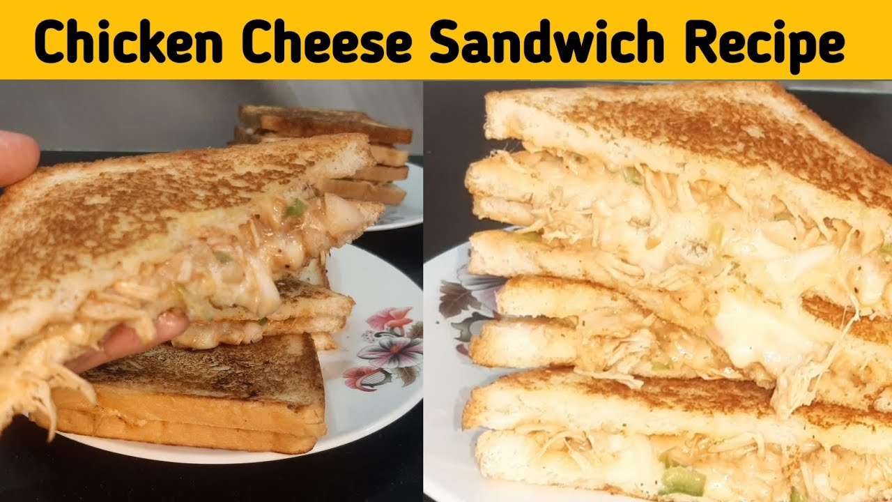Chicken Cheese Sandwich Recipe By Mishu | Best Sandwiches | Sandwich ...