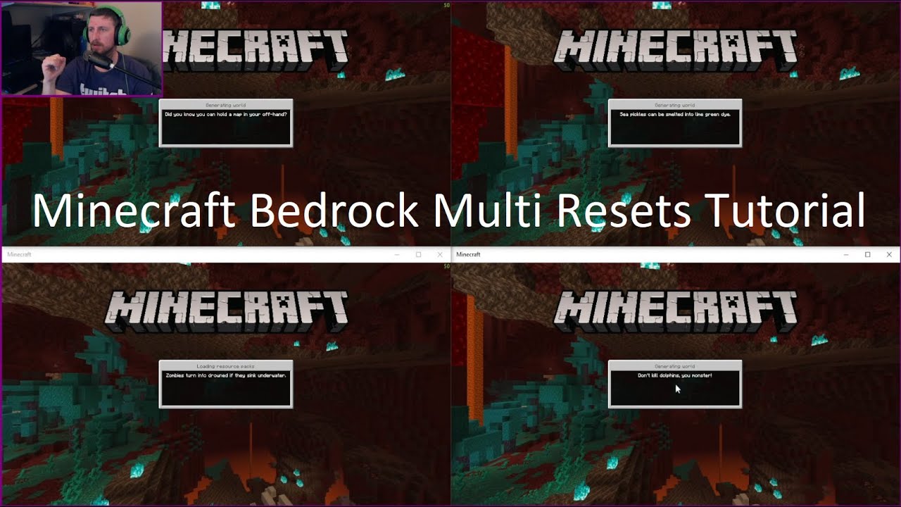 Minecraft Bedrock Speedrunning - Multi Resets Full Installation Tutorial - YouTube