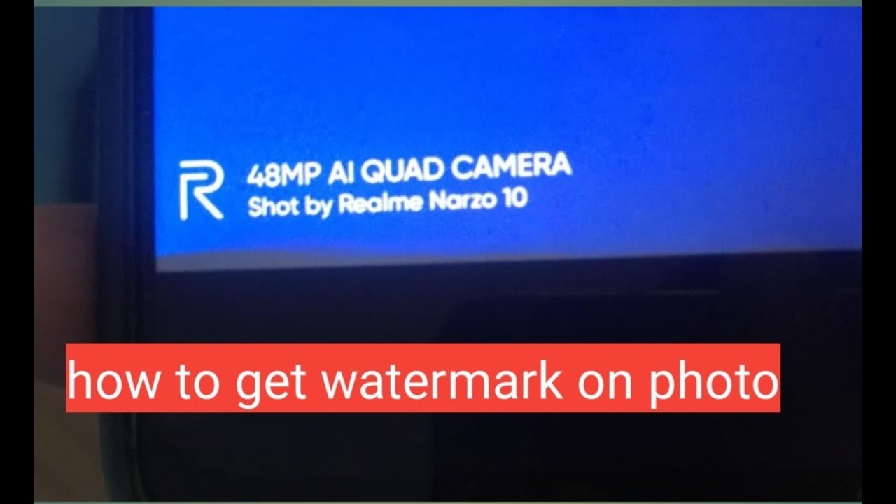 How to obtain watermark in a photo clicked from the camera of your ...