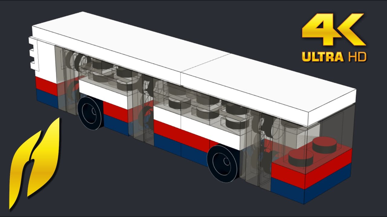 How to Build a City Bus (MOC - 4K) #lego #buildingblocks - YouTube