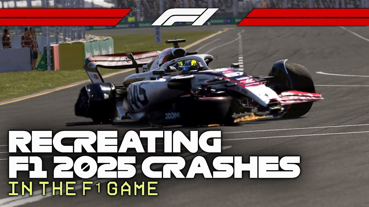 Recreating F1 2025 Crashes on the F1 Game #1 - YouTube