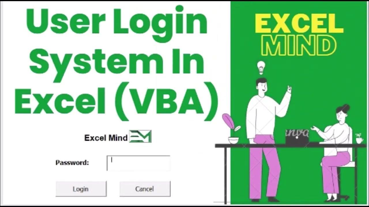 How To Create Dynamic User Login System With VBA - YouTube
