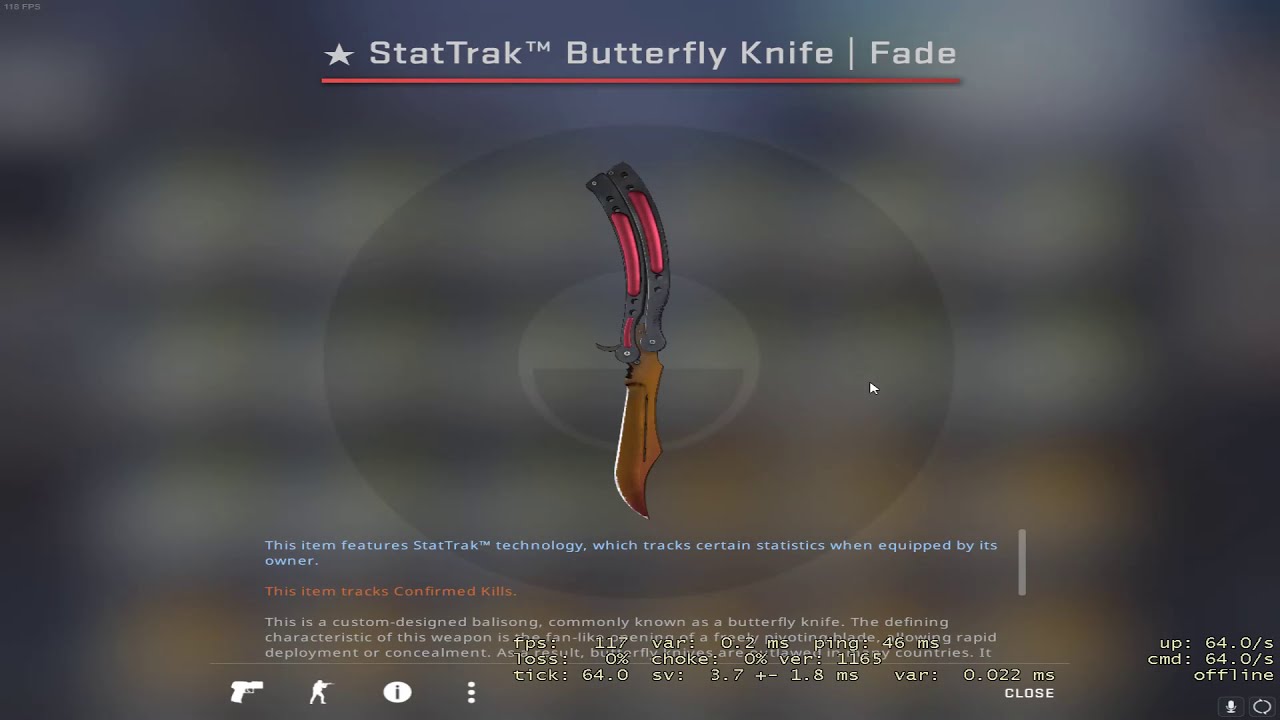 STATRACK BUTTERFLY KNIFE FADE FAC NEW - YouTube
