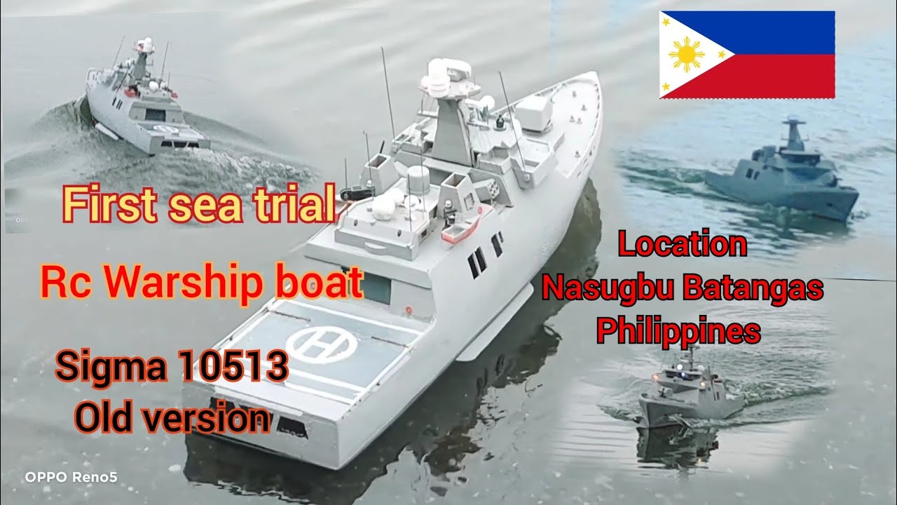 DIY RC WARSHIP CORVETTE SIGMA 10513 (UNANG PAGLALAYAG ) - YouTube