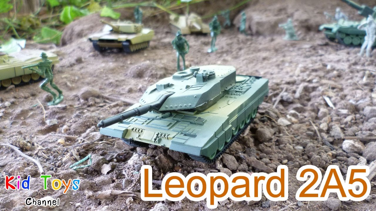Leopard 2A5 toy tank model 1/72 kid toys channel - YouTube
