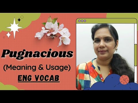 Pugnacious | Meaning & Usage | Eng Vocab |