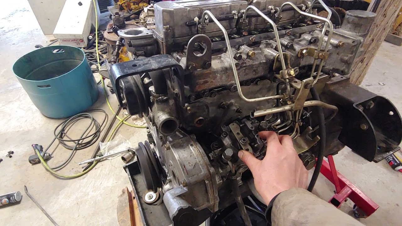 Caterpillar 3044c-t fresh rebuild - YouTube