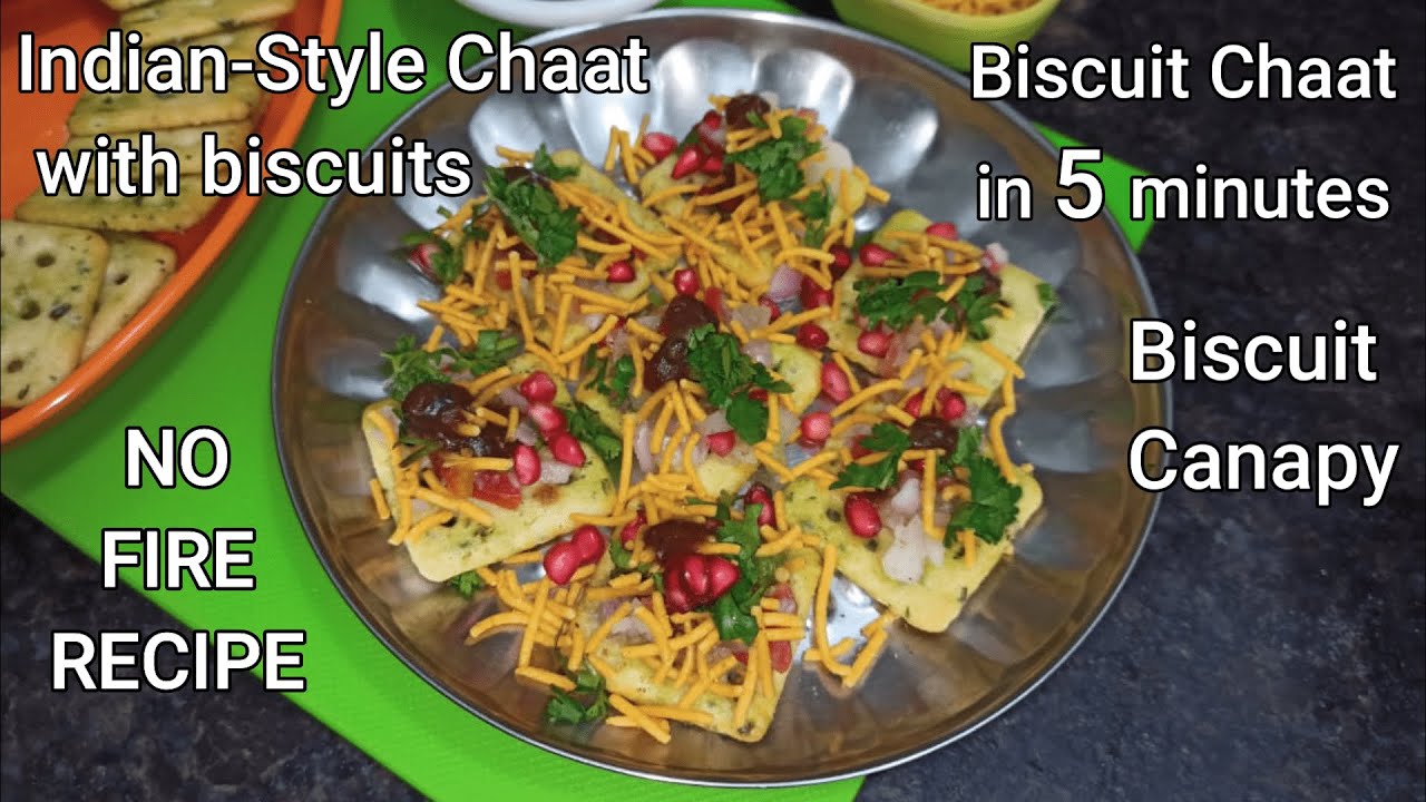Street-style biscuit chaat | 5 min Snack recipe | Party Starter | quick ...
