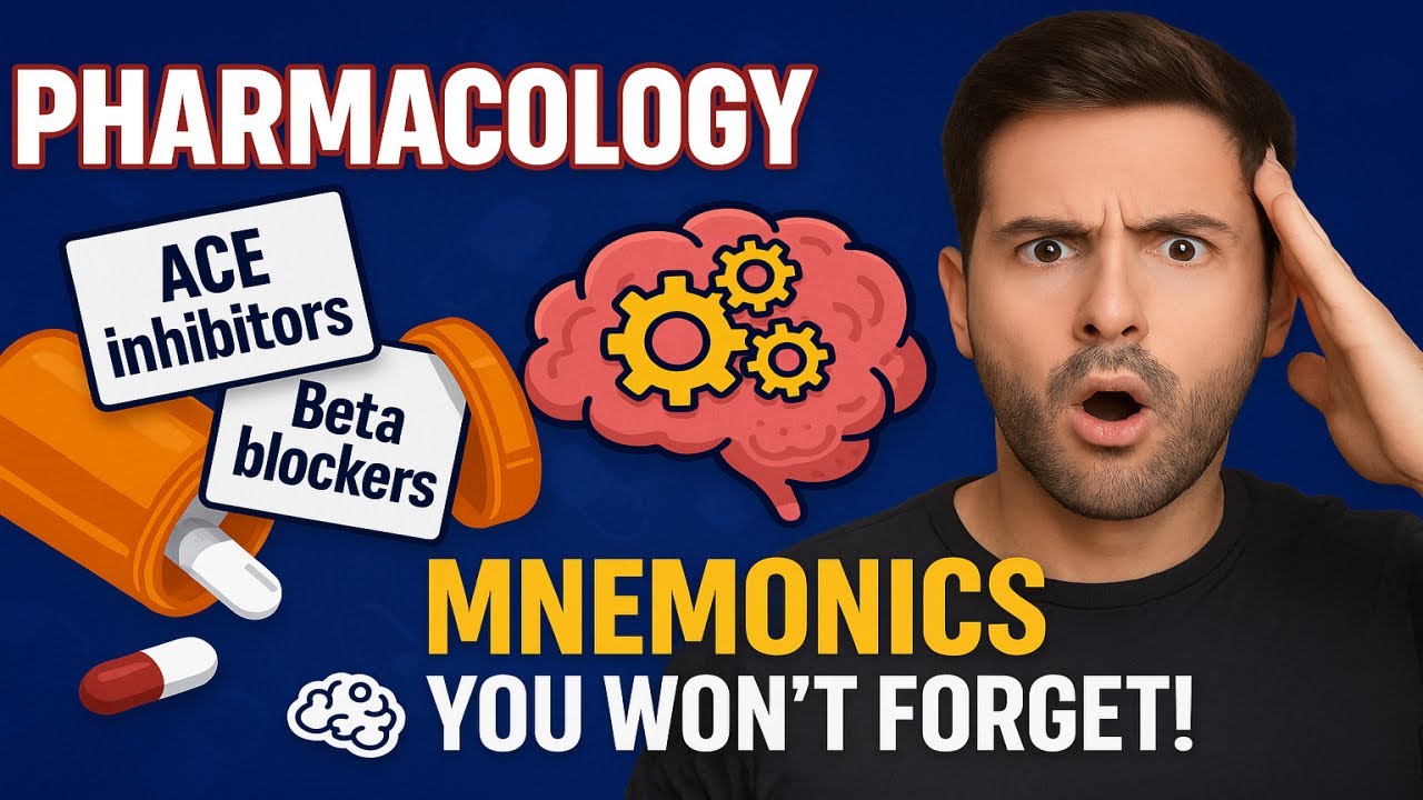 Pharmacology Mnemonics That Make Studying SO Easy! #Pharmacology #Mnemonics #USMLE - YouTube