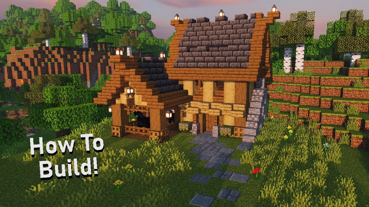 Minecraft | How to Build a Horse Stable - YouTube