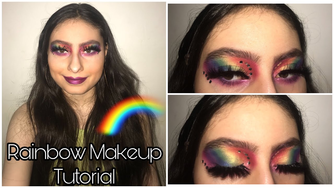 Rainbow Makeup Tutorial 🌈 | Maquillaje De Arcoíris - YouTube