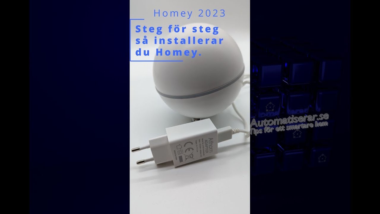 Installera Homey från grunden (Nivå Basic) - YouTube