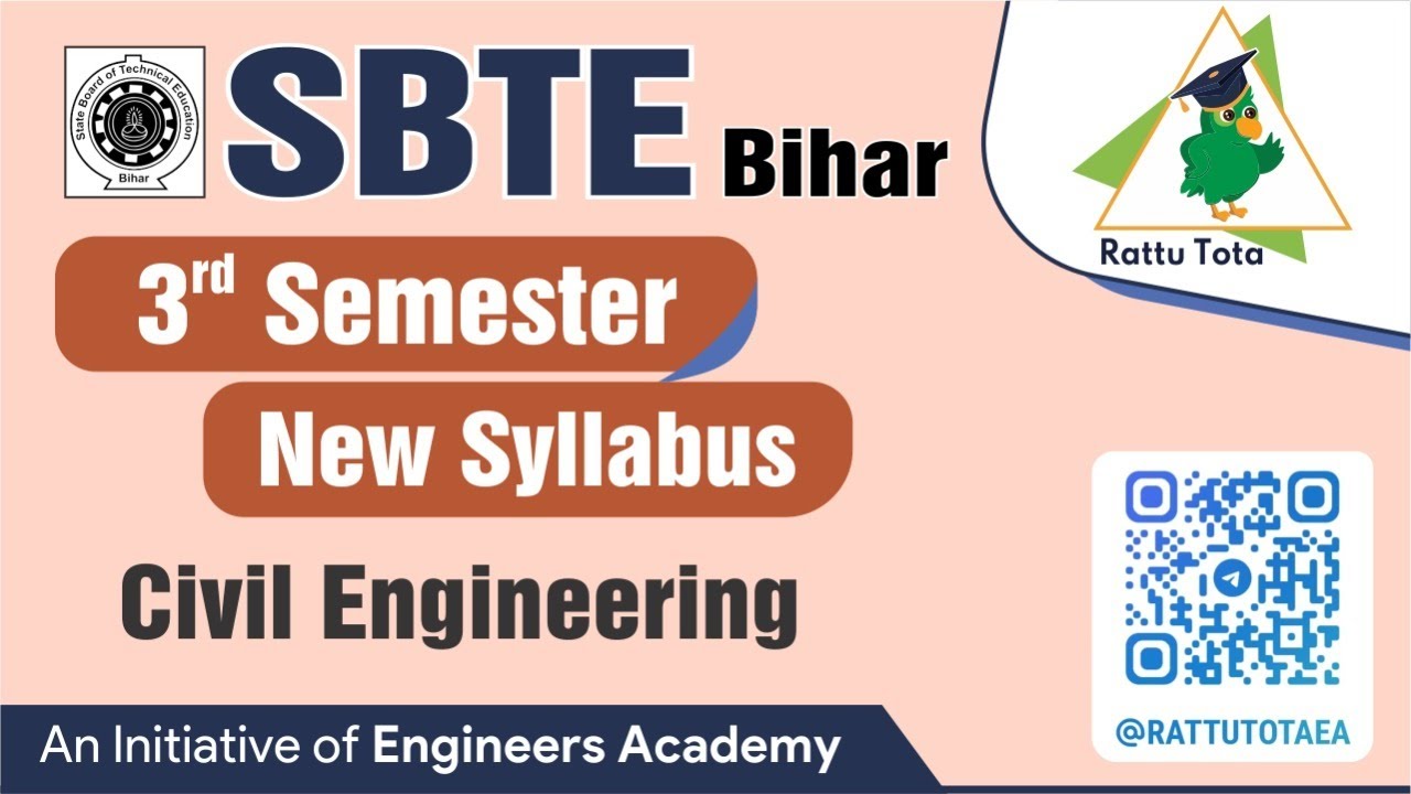 Sbte 3rd Semester Civil Syllabus Sbte 3rd Sem Civil Civil Engineering Rattu Tota App Youtube