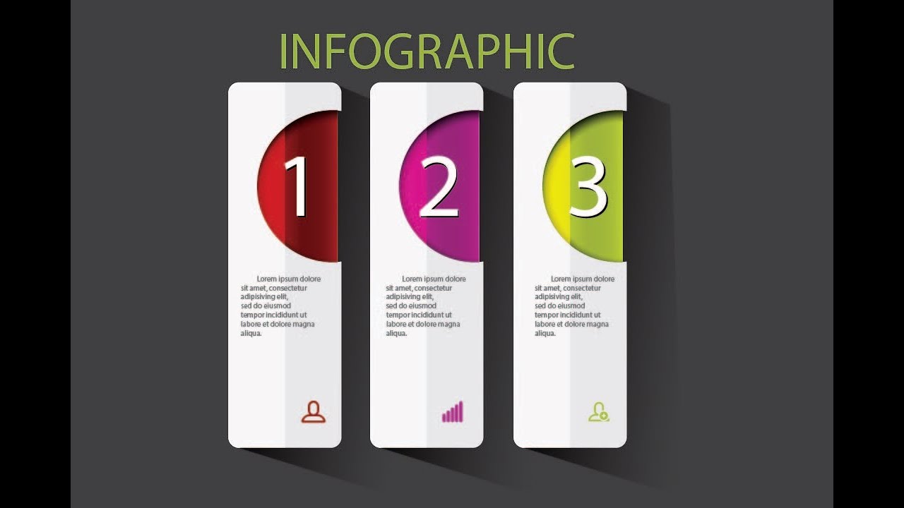 GLOWSY AND SHINY INFOGRAPHIC DESIGN IN ADOBE ILLUSTRATOR - YouTube