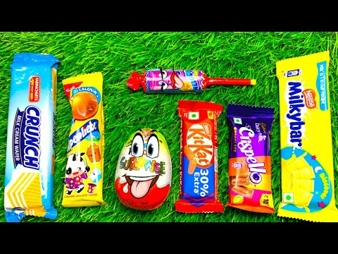 Satisfying Video Unboxing GIANT Rainbow Color Lollipops with Sweet Chocolate and Candy Cutting ASMR