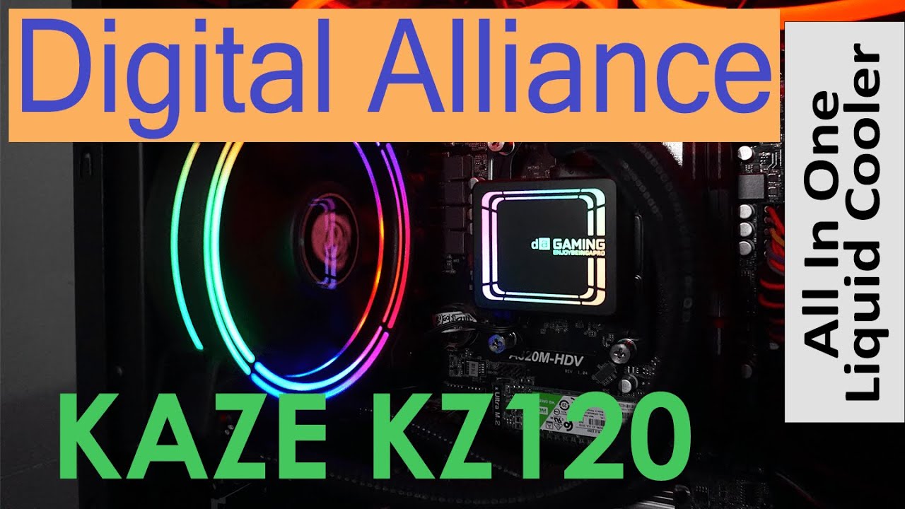 Review Digital Alliance Kaze KZ120 Liquid Cooler All In One - YouTube