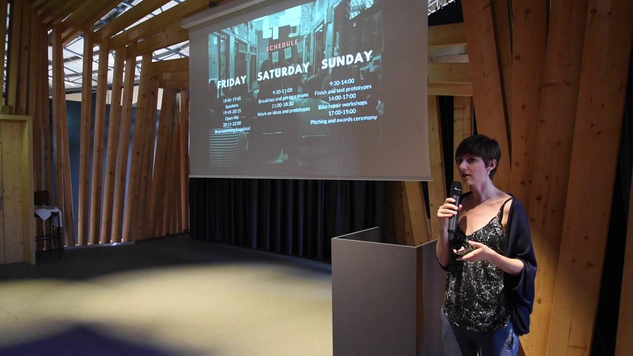 Kasia Krzyzanowski Cyclehack Luxembourg 2016 projects presentation - YouTube