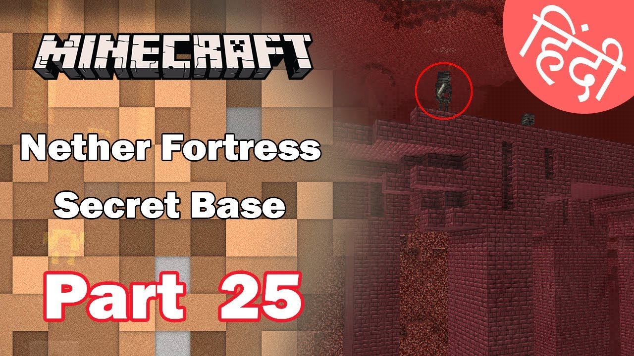Part 25 - Underground Secret Base & Nether Fortress- Minecraft PE | in ...
