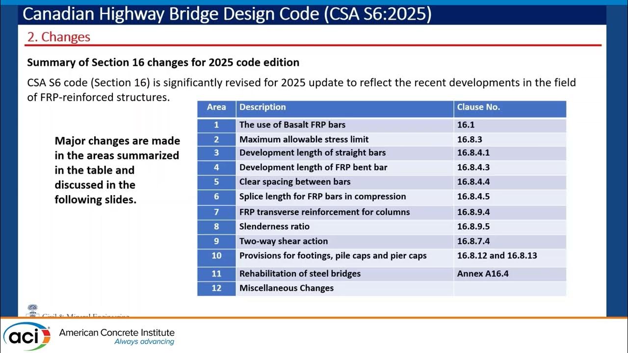 2025 Update of Canadian Highway Bridge Design Code (CSA S6 2025) - YouTube