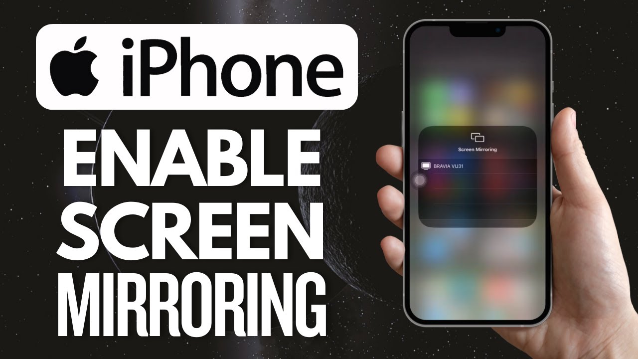 How To Turn On Screen Mirroring On iPhone - YouTube