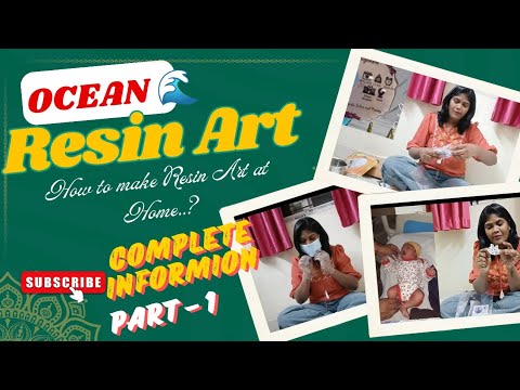 How to make Resin Art at Home... || Ocean theme resin art || In Telugu ...