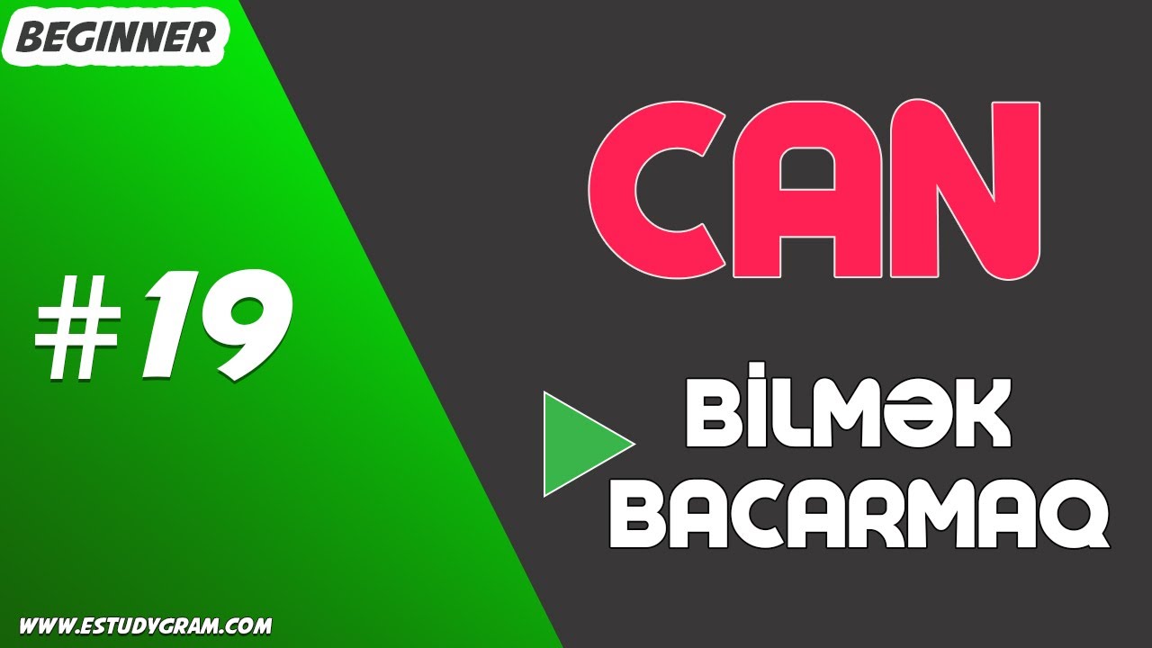 İngilis dili Can modal feli - İngilis dili testləri #19 - YouTube